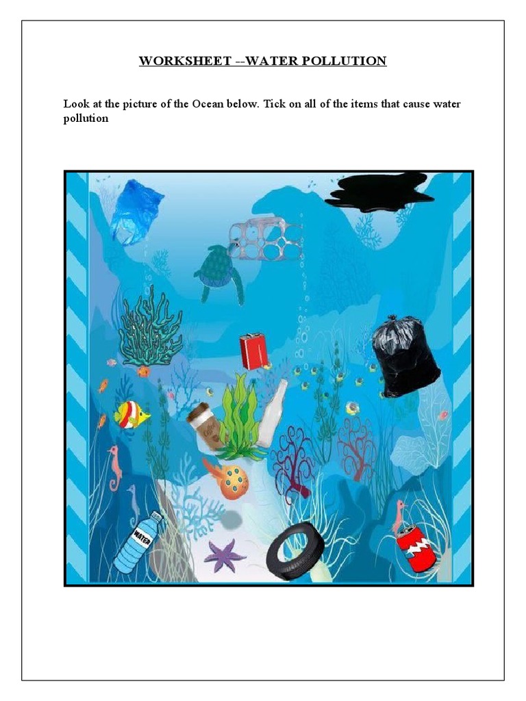 Water Pollution Worksheet | PDF