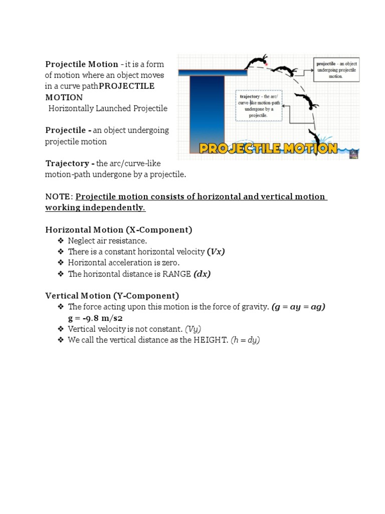 Projectile Motion | PDF