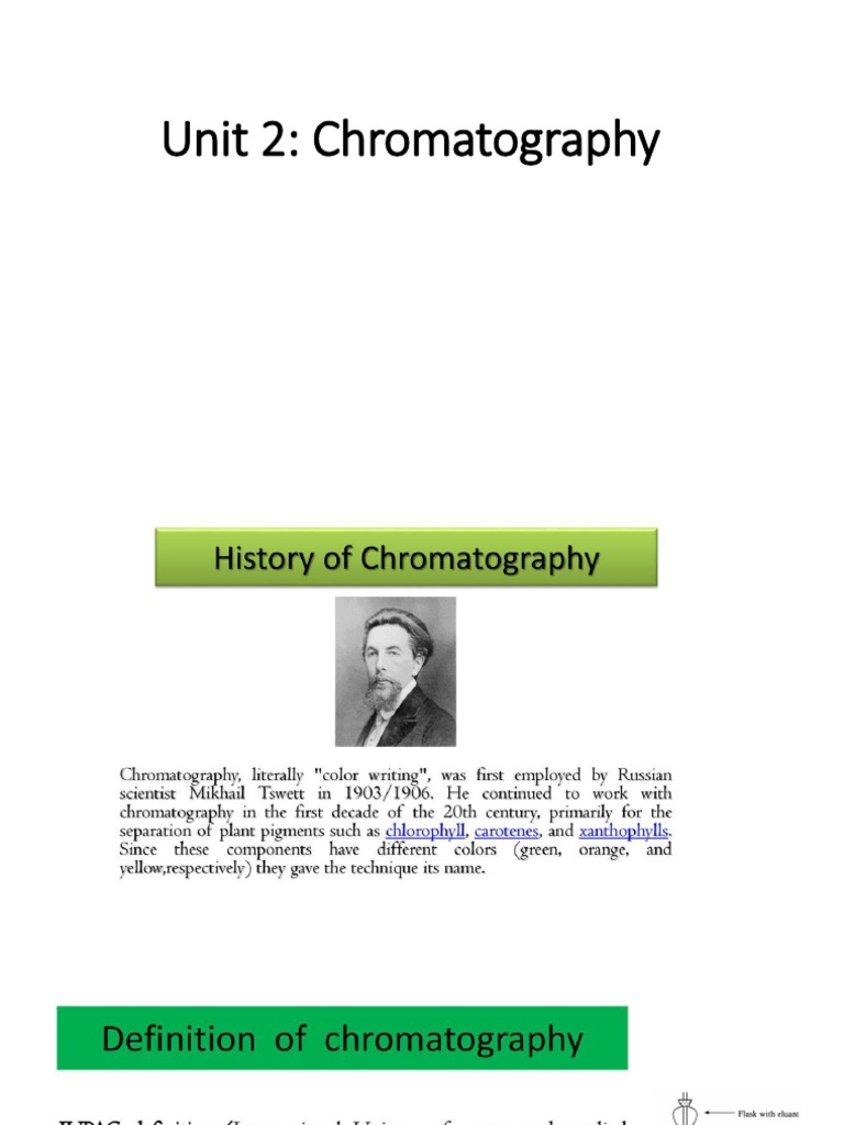 Unit 2 BAT Chromatography | PDF
