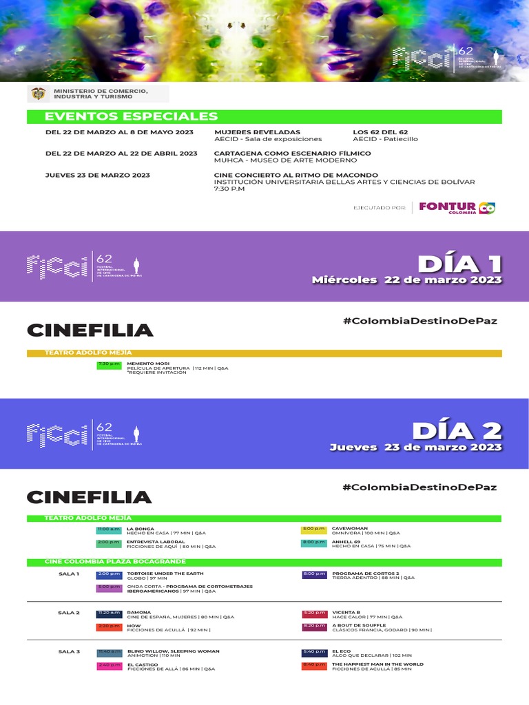 Grilla de Programacion FICCI62 | PDF