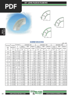 Long Radius 90° Elbow Dimensions Chart | PDF | Pipe (Fluid Conveyance ...