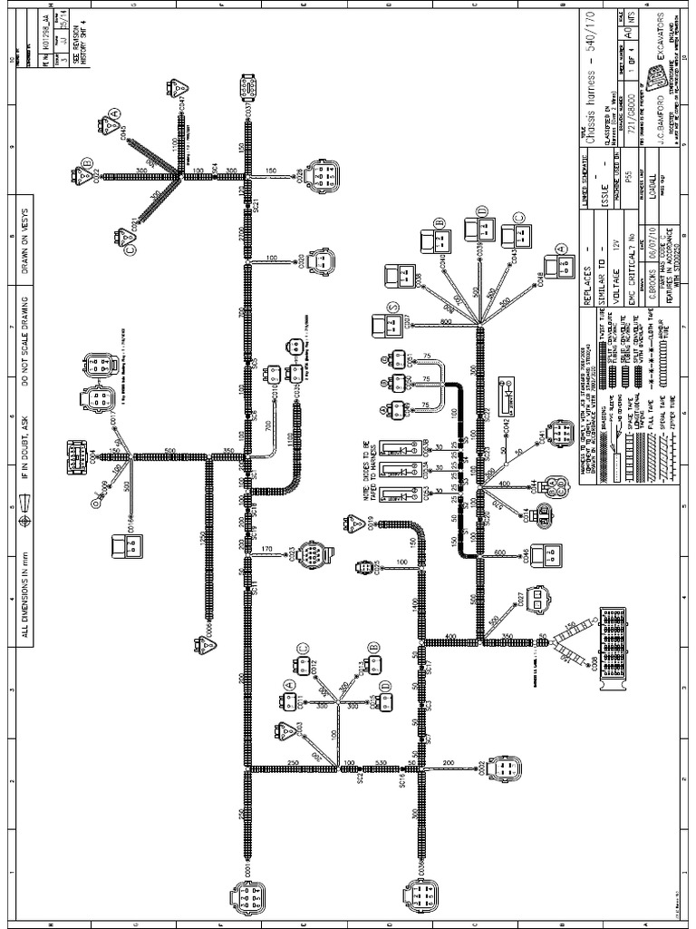 Circuito Elétrico-Chassi JCB - 540-170 | PDF