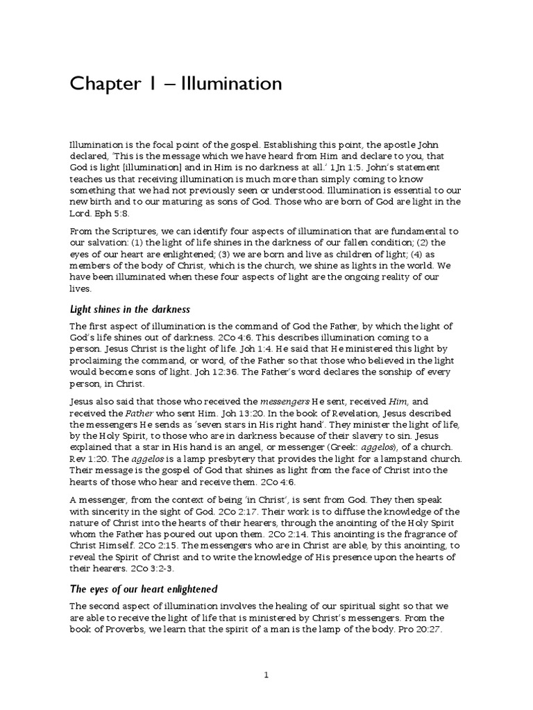 Understanding Spiritual Illumination | PDF | Jesus | Paul The Apostle