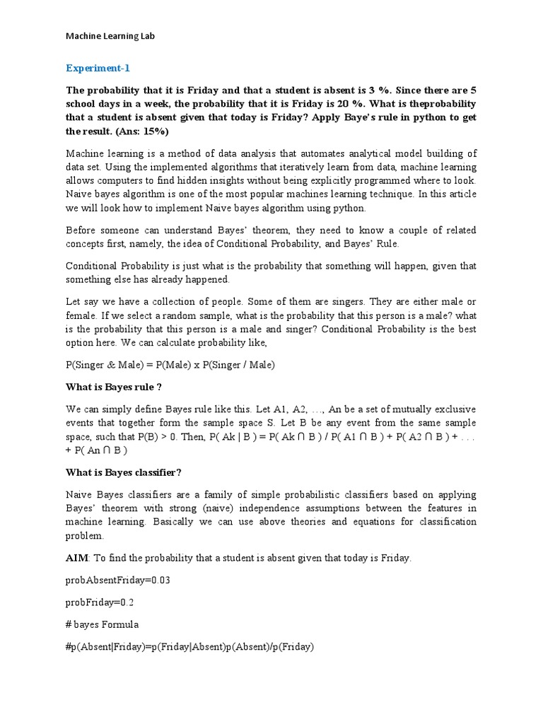 ML Lab1,2 | Download Free PDF | Machine Learning | Databases