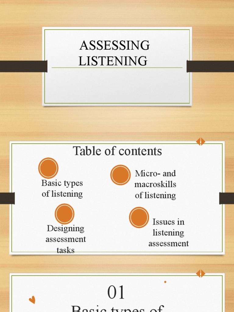 Assessing Listening | PDF | Educational Assessment | Word
