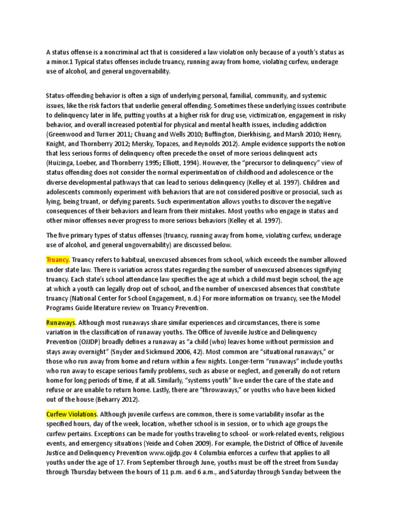 Sources | Download Free PDF | Juvenile Delinquency | Minor (Law)