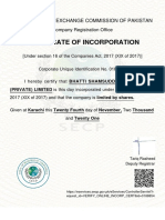 Certificate of Incorporation | PDF