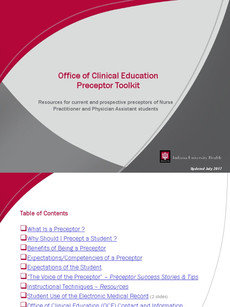 Preceptor Tool Kit | PDF | Electronic Health Record | Nursing