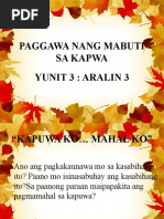 Mga Biyaya at Pagpapakita NG Pasasalamat | PDF