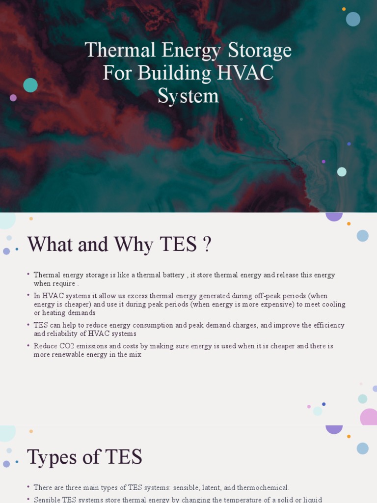 Thermal Energy Storage in HVAC Systems | PDF | Energy Storage | Heat ...