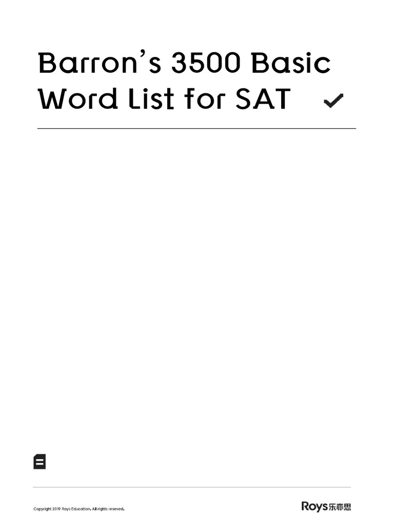 Sat Vocab | PDF