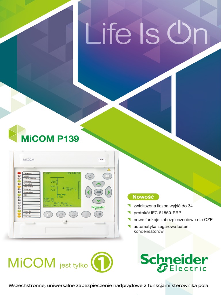 Micom P 139 Manual Schneider Electric | PDF