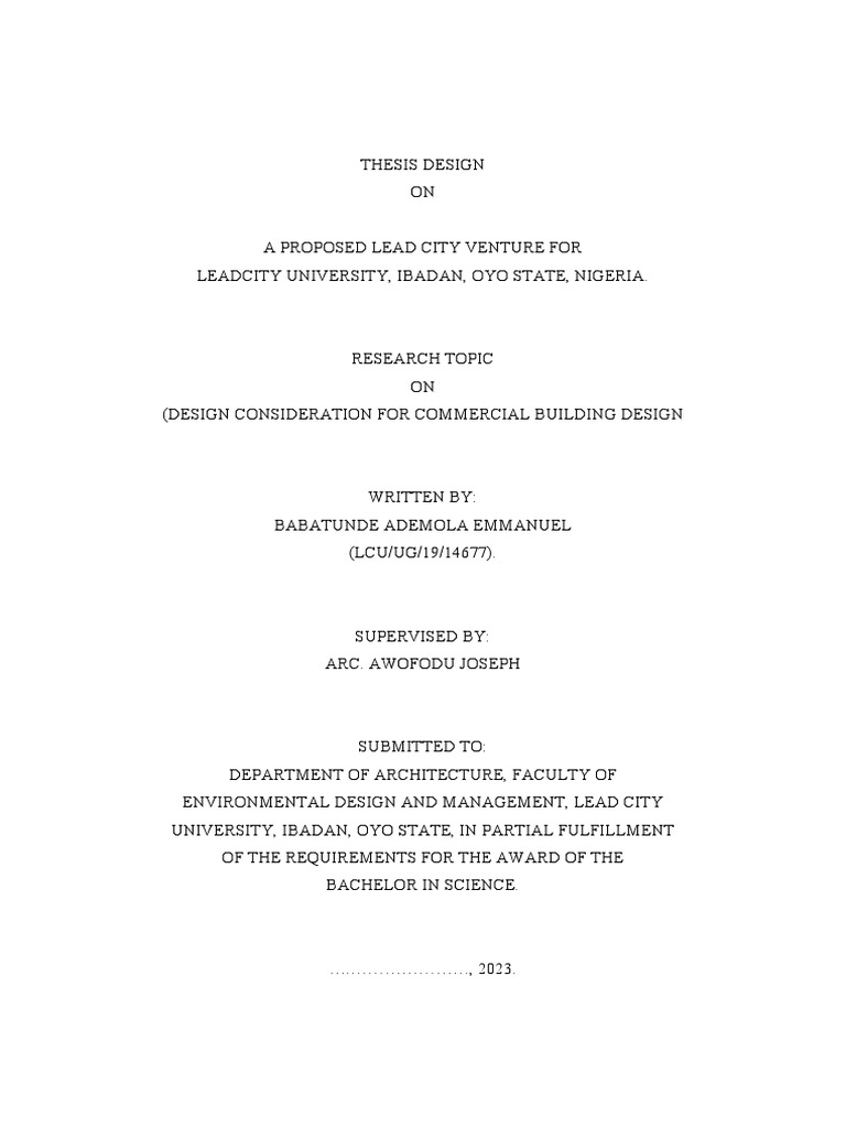 My Thesis | PDF