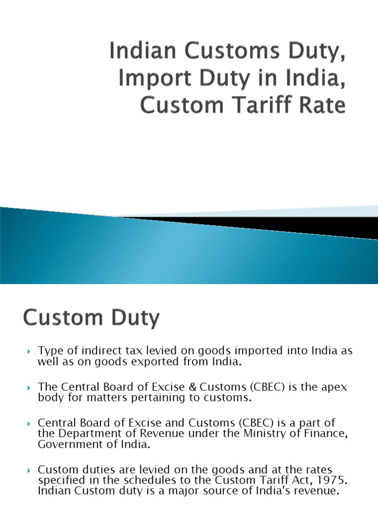 How To Calculate Custom Duty | PDF | Tariff | Ad Valorem Tax