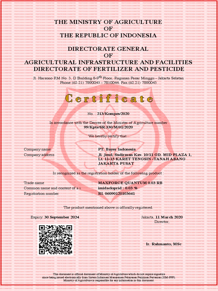 Maxforce Quantum 0.03 Registration Certificate | PDF | Technology ...