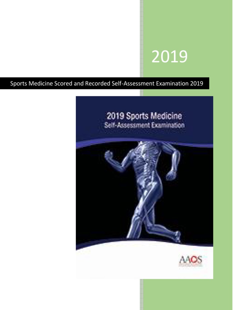 Sport AAOS MCQ 2019 | PDF | Knee | Anatomical Terms Of Motion
