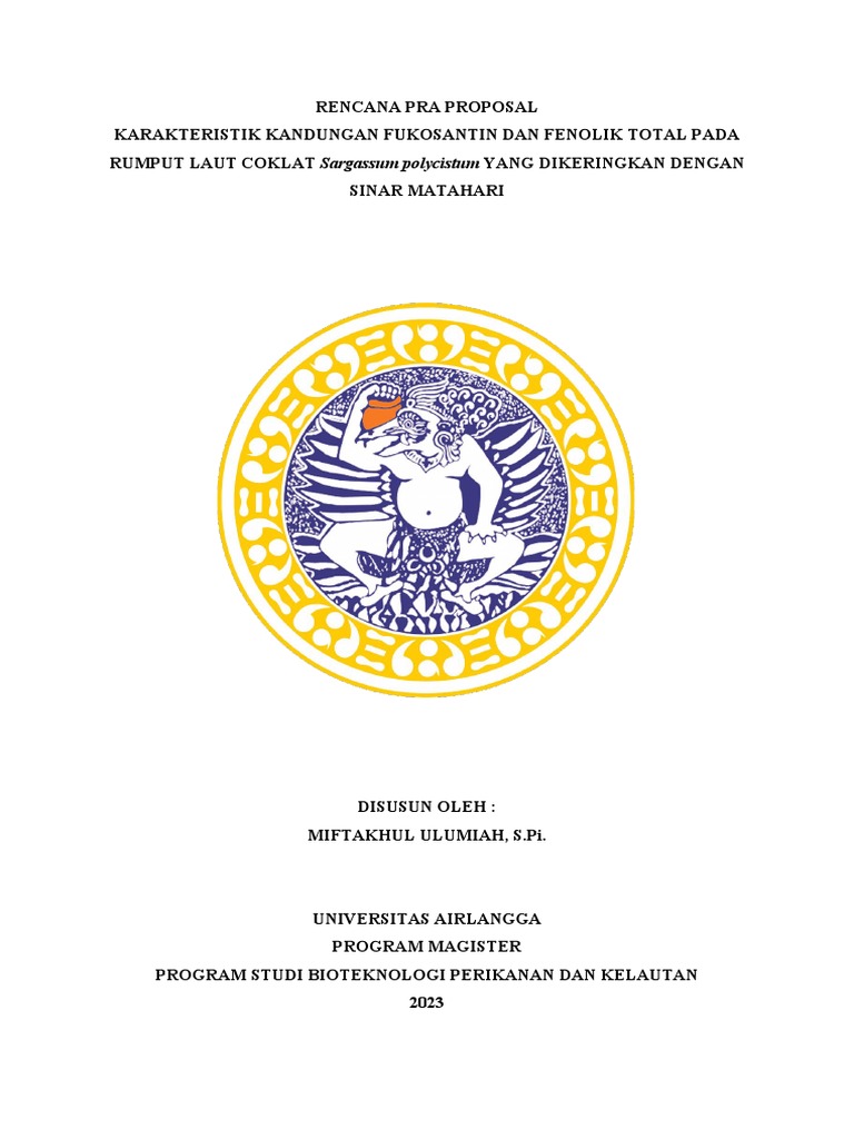 Rencana Pra Proposal | PDF