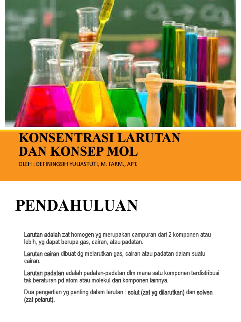 Konsentrasi Larutan dan Rumus Mol | PDF