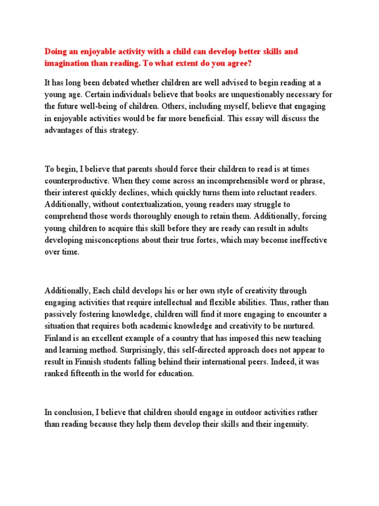 Activities Reading | PDF