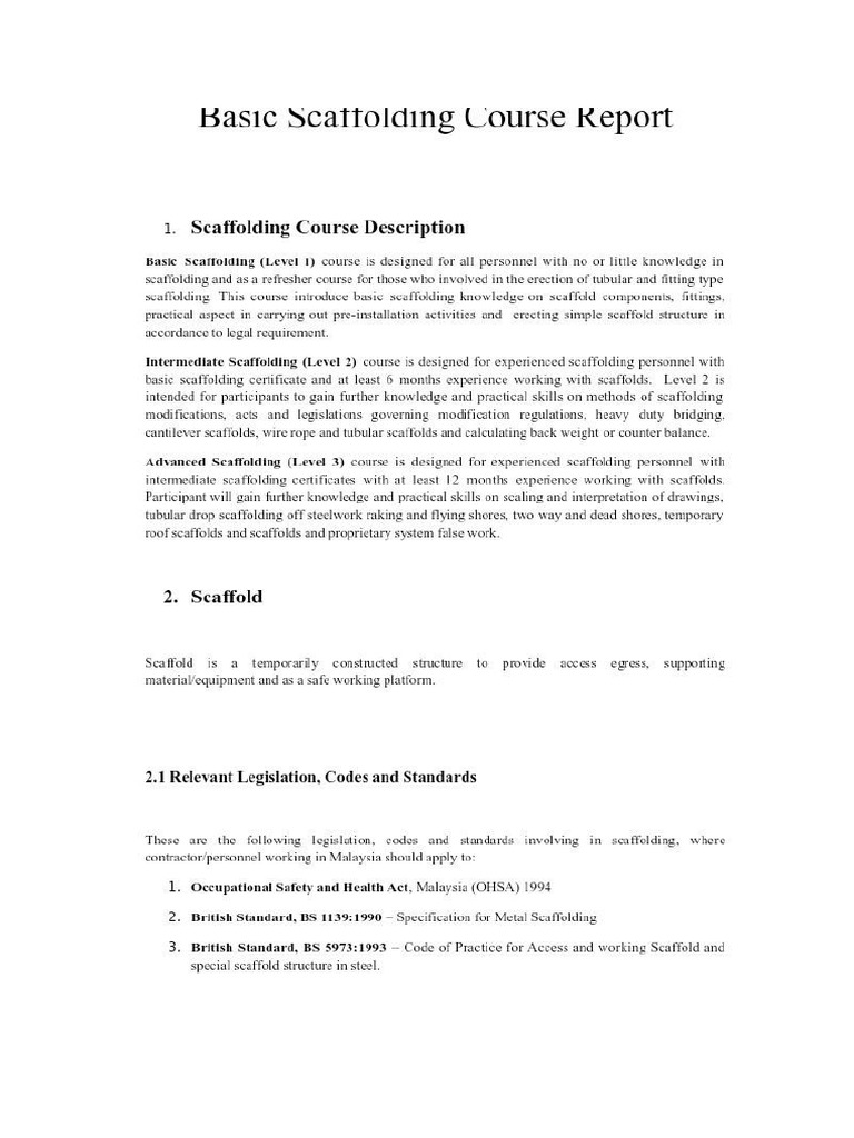 Scaffolding Basic Pdf