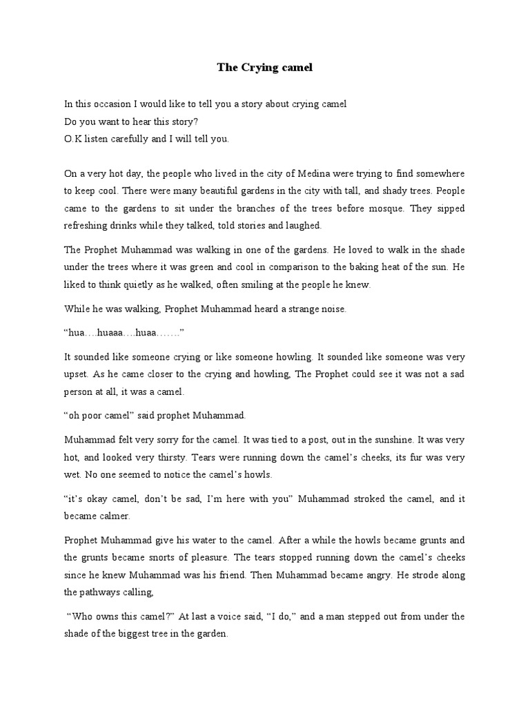 Crying Camel | PDF