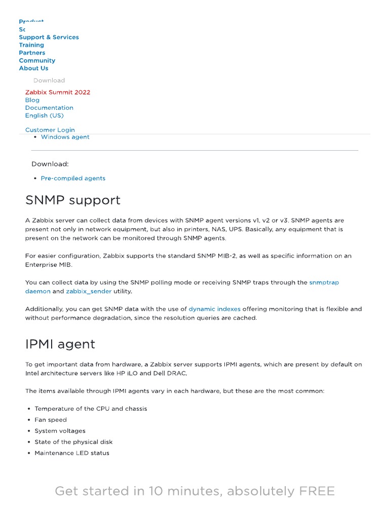 SNMP & IPMI Agent Network | PDF