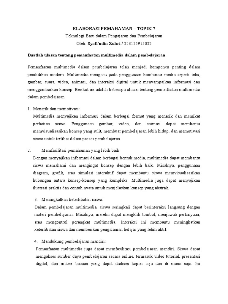 T7 - Elaborasi - TBPP | PDF