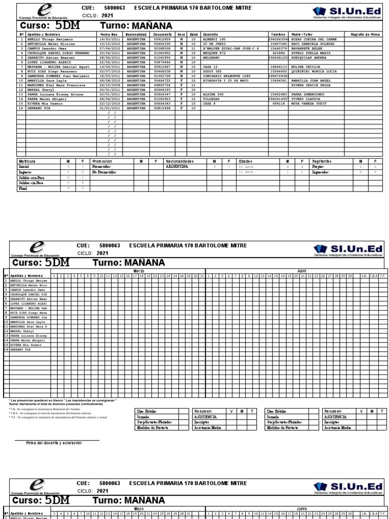 Memoriales 2.021-20 | PDF | Educación primaria | Etapas educativas