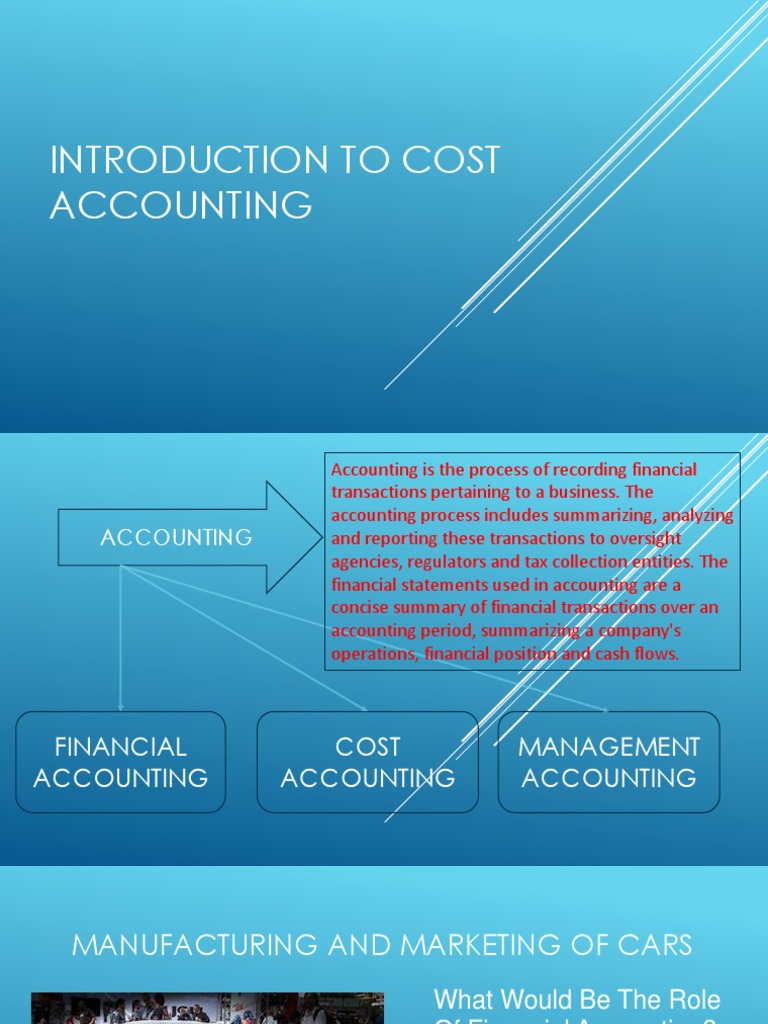 1 Introduction To Cost Accounting | PDF | Accounting | Cost
