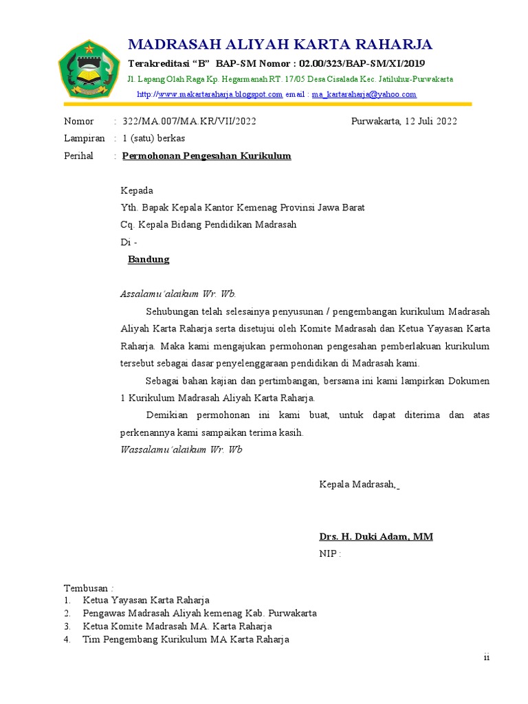 lembar permohonan wikara | PDF