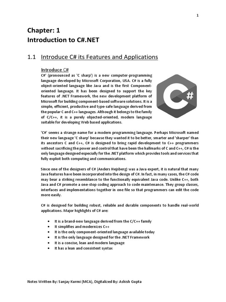 C Notes In Nepal Download Free Pdf C Sharp Programming Language