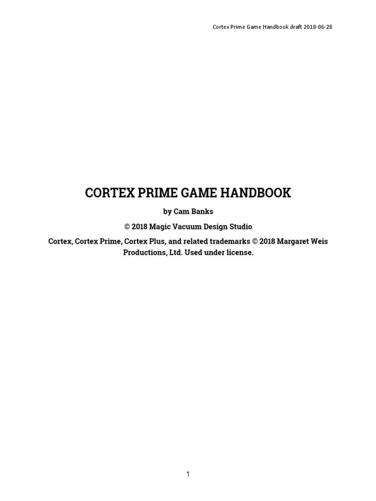 Cortex Draft Rules | PDF