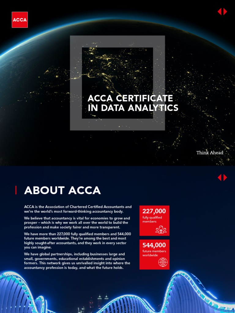 Acca Certificate in Data Analytics Brochure | Download Free PDF | Analytics | Data