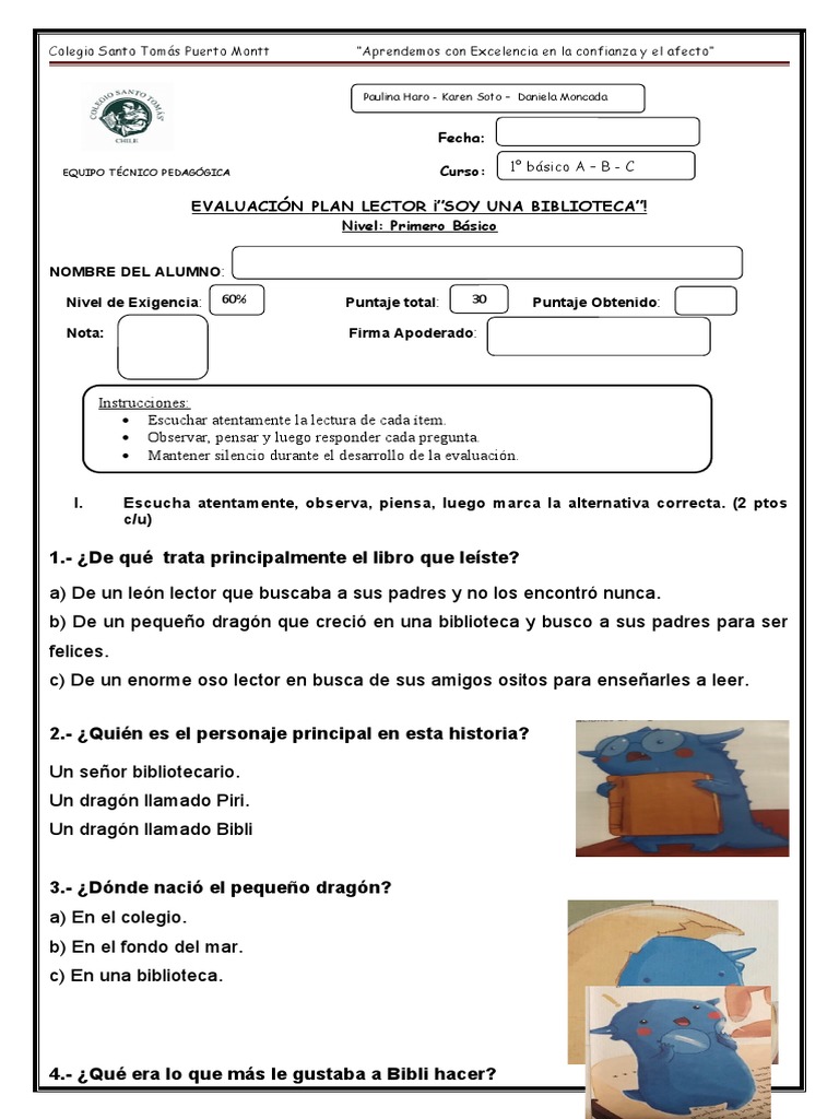 Plan Lector ¡¡ SOY UNA BIBLIOTECA!!! | PDF | Continuar