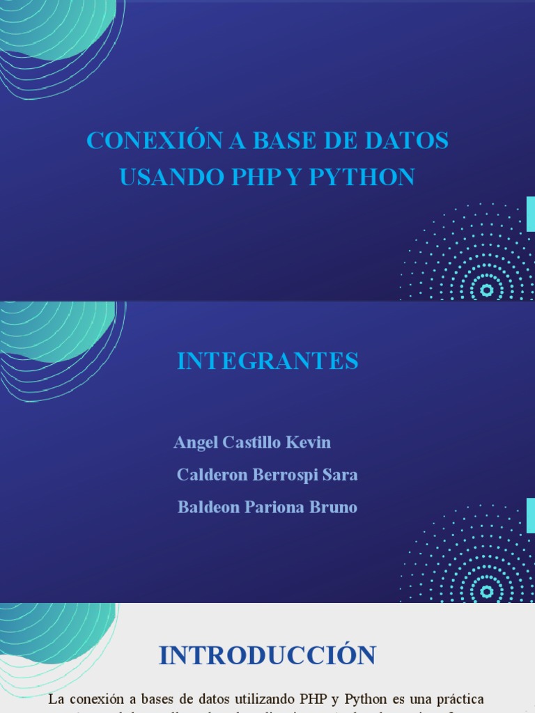 PHP y Pyton | PDF | Mi sql | Php PHP y Pyton | PDF | Mi sql | Php