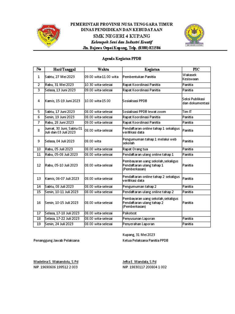 Rundown PPDB (Revisi) | PDF
