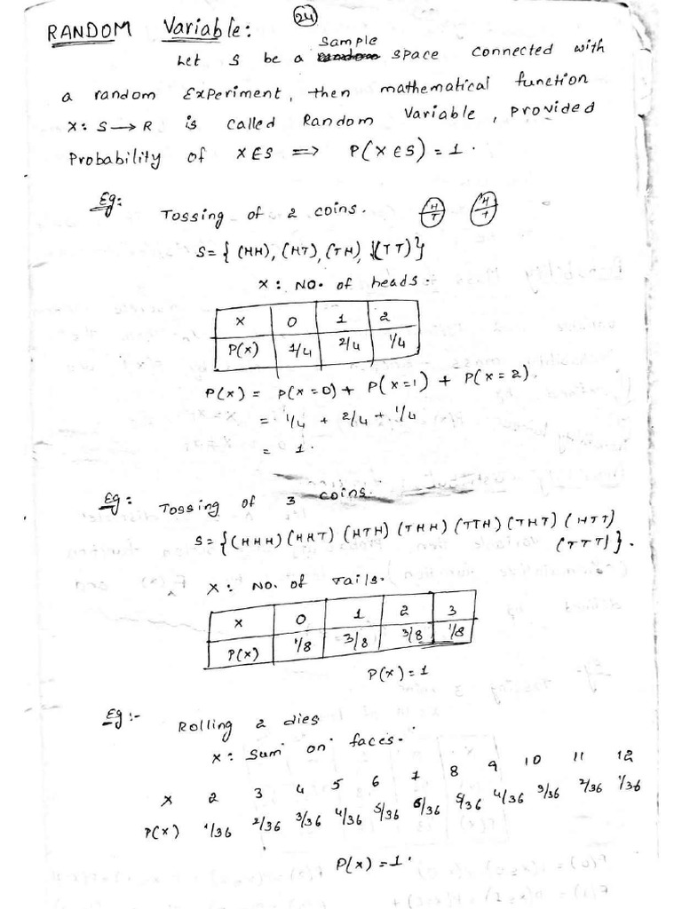 P&s - Unit 1 To 5 - Notes | PDF