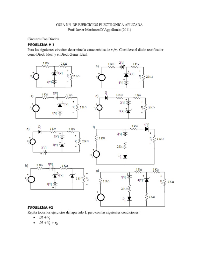 Ejercicios Resueltos de Diodos Zener | PDF | Ciencia y matemáticas