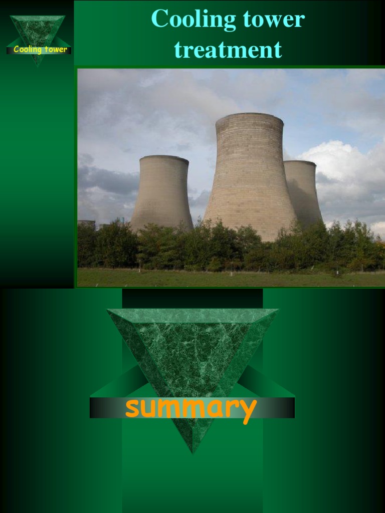 Cooling Tower Presentation Pdf Water Corrosion