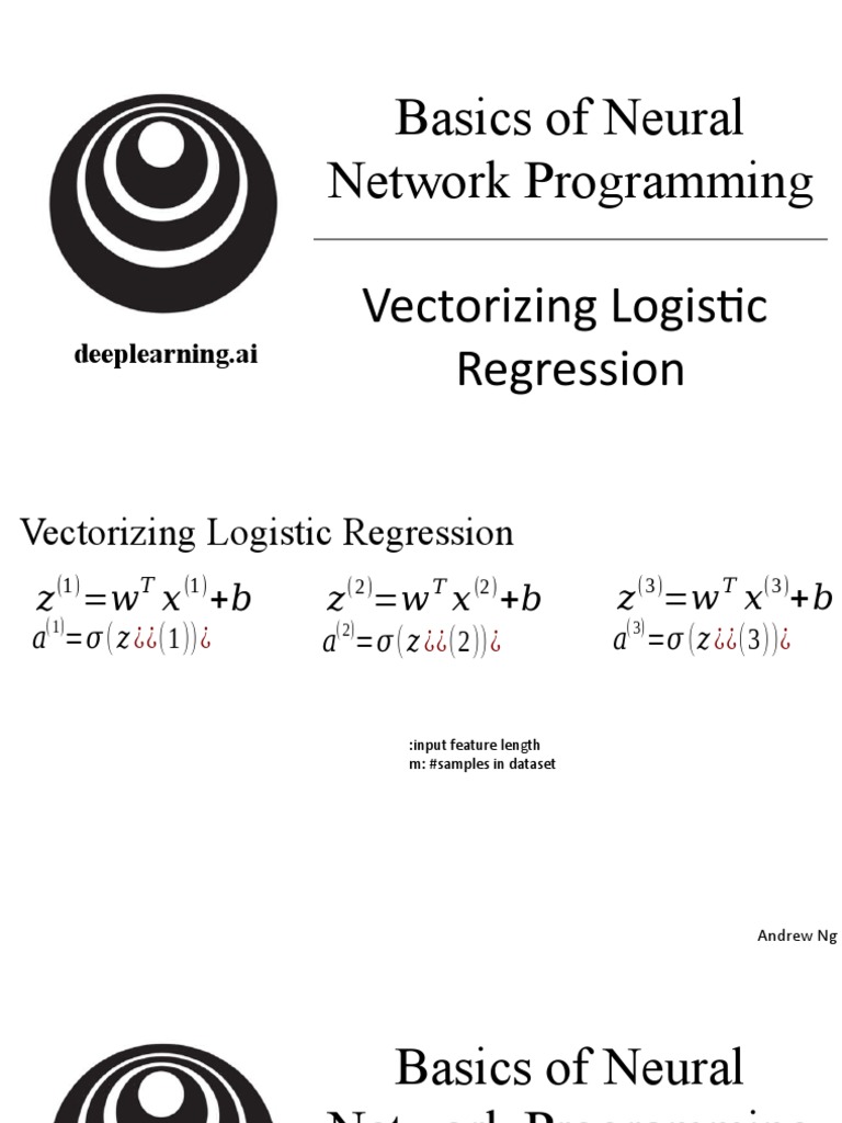 2.2.3&4 - Vectorizing Logistic Regression & Vectorizing Logistic ...