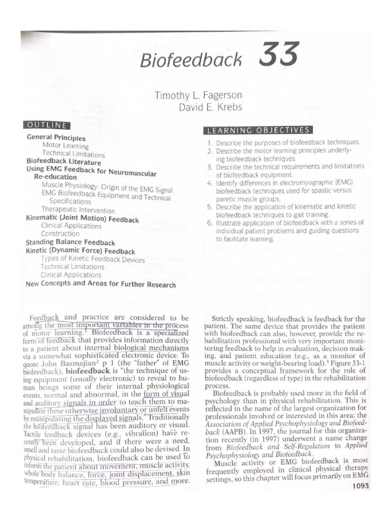 Biofeedback 33 | PDF