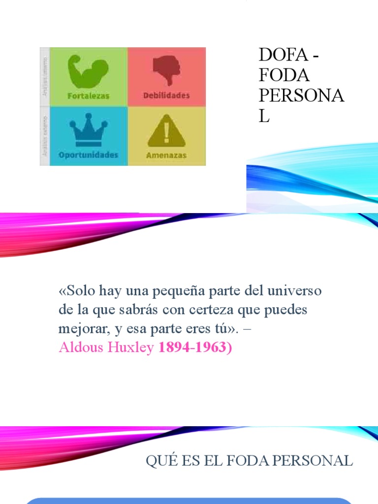 3. Dofa Personal | PDF | Análisis FODA | Economias