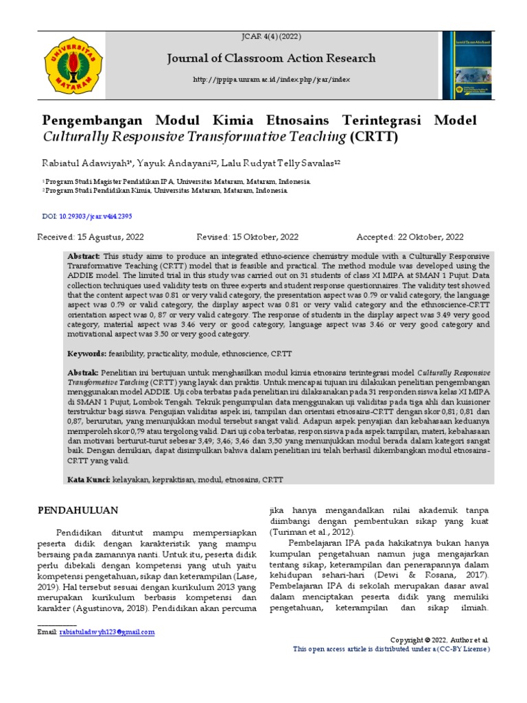 Jurnal PTK | PDF | Science & Mathematics