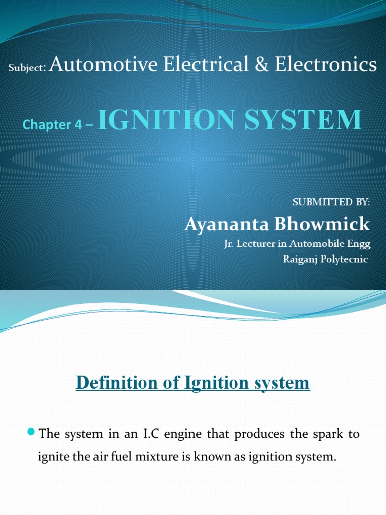 Ignition System | PDF | Ignition System | Internal Combustion Engine