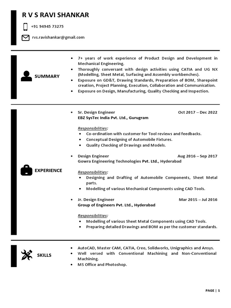 Ravi Resume | PDF | Engineering