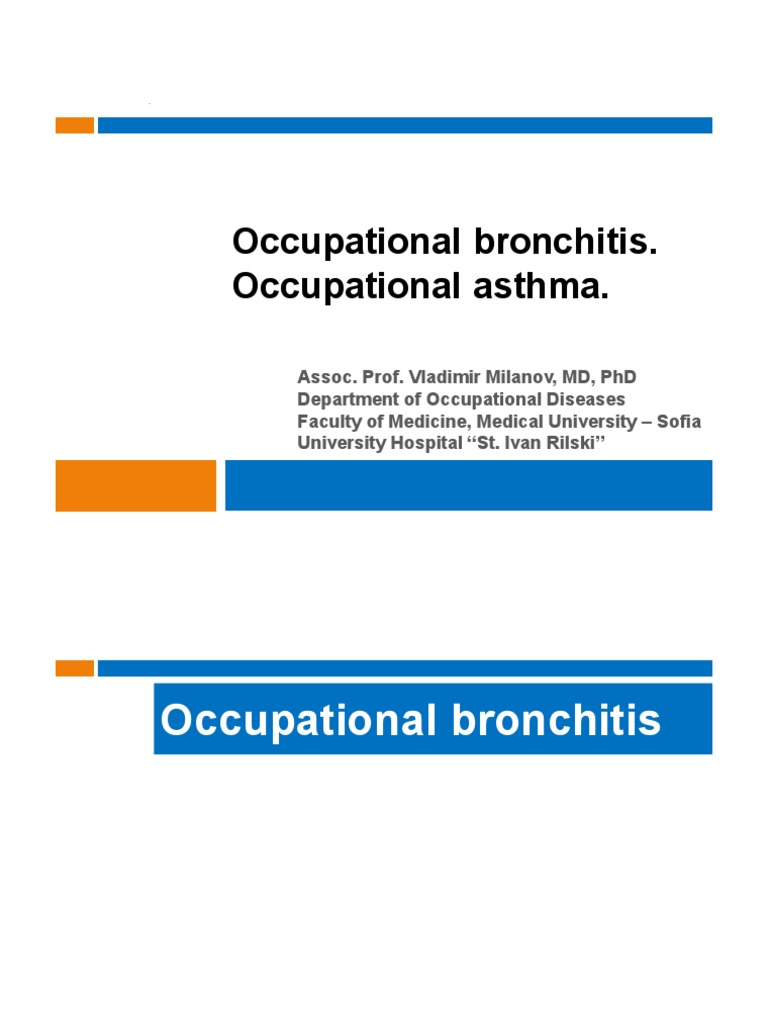 Occupational Bronchitis Asthma en | PDF | Chronic Obstructive Pulmonary ...