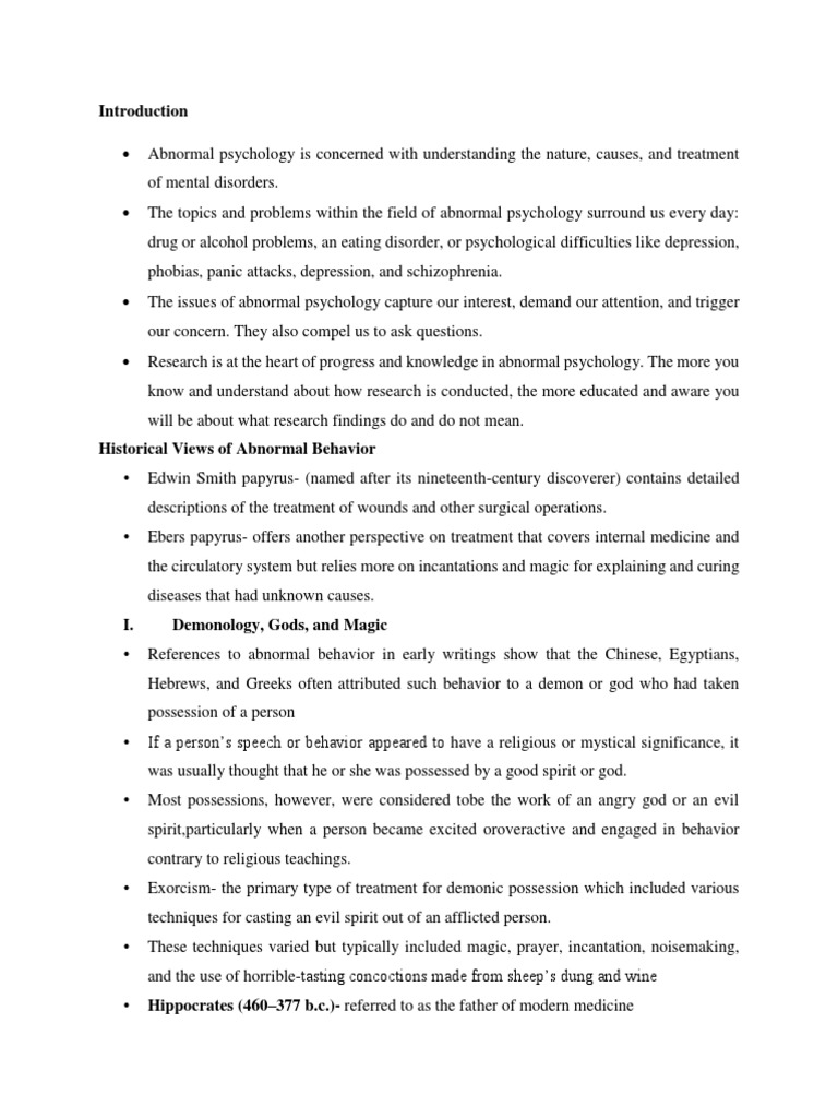 Chapter 1 AB | PDF | Mental Disorder | Dsm 5