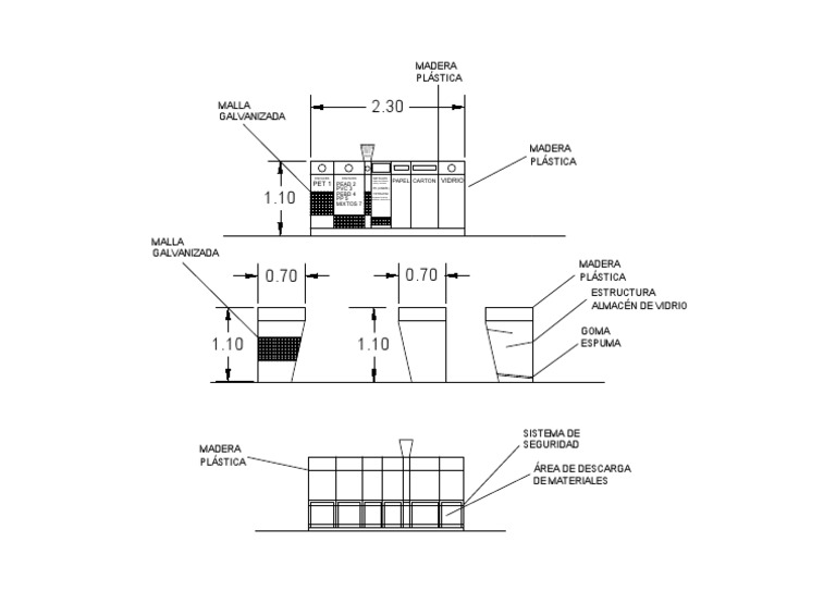 PAPELERA Modelo | PDF