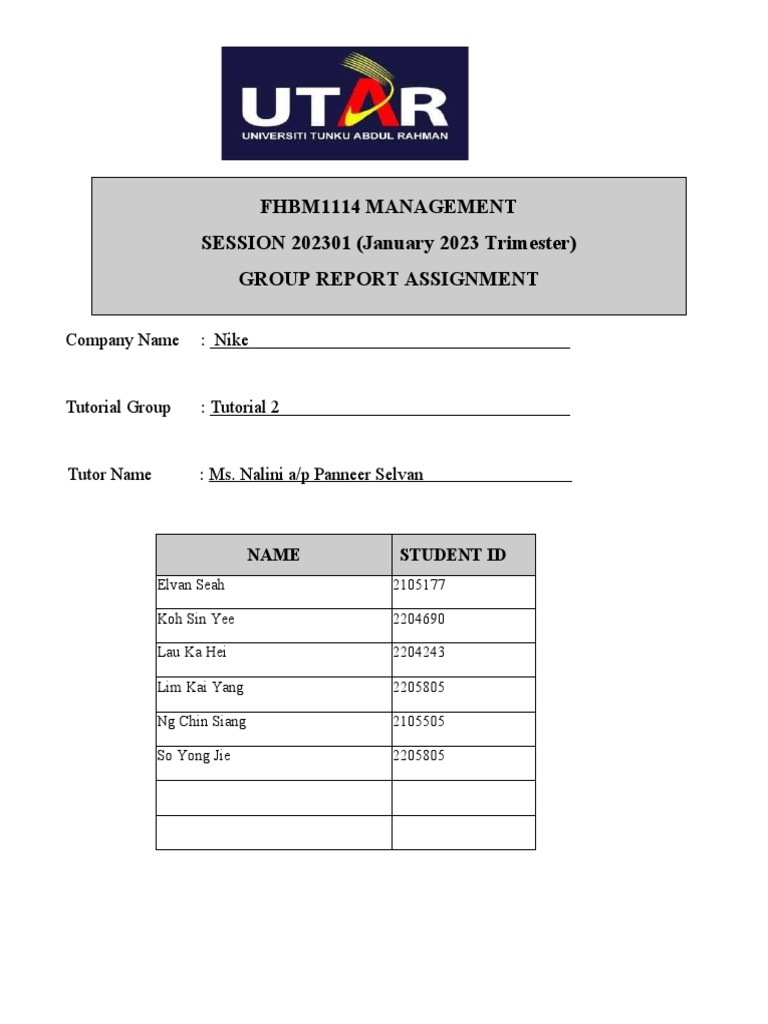 Management Assignment Nike Pdf Nike Brand 0296