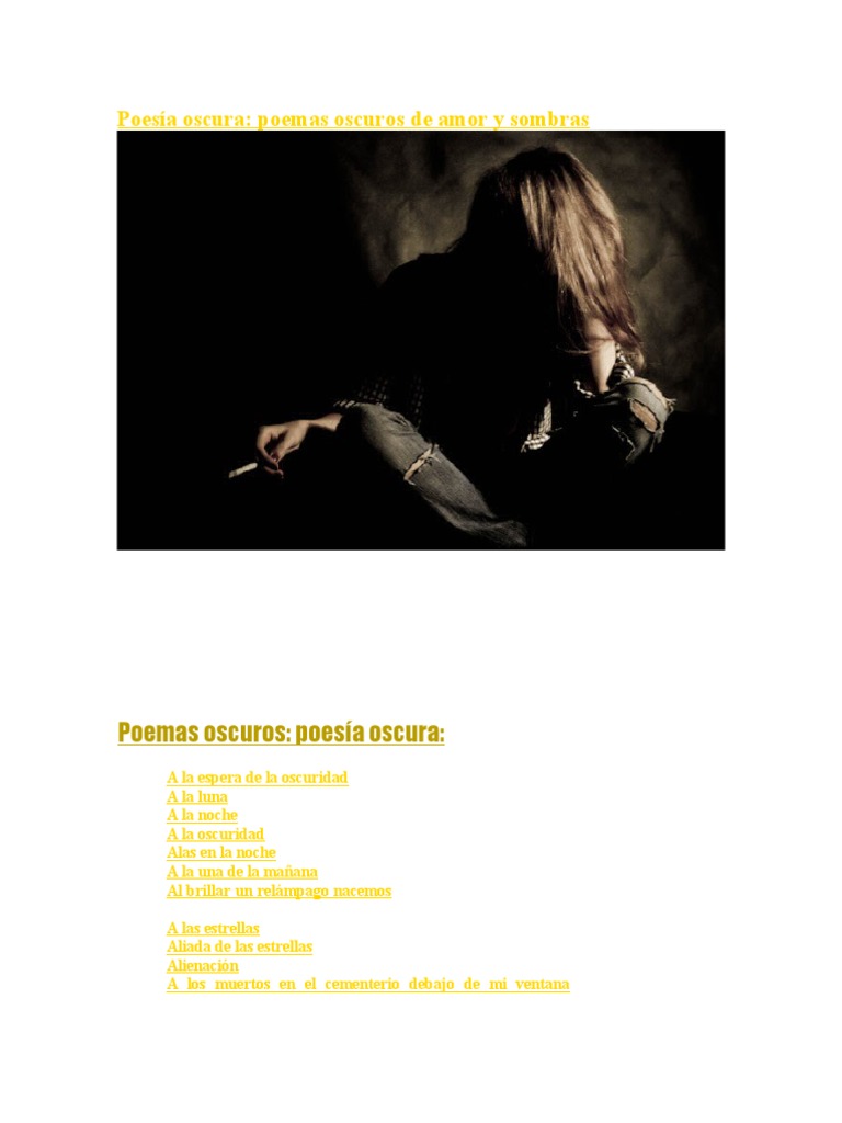 Poesía Oscura | PDF | HP Lovecraft | Edgar Allan Poe